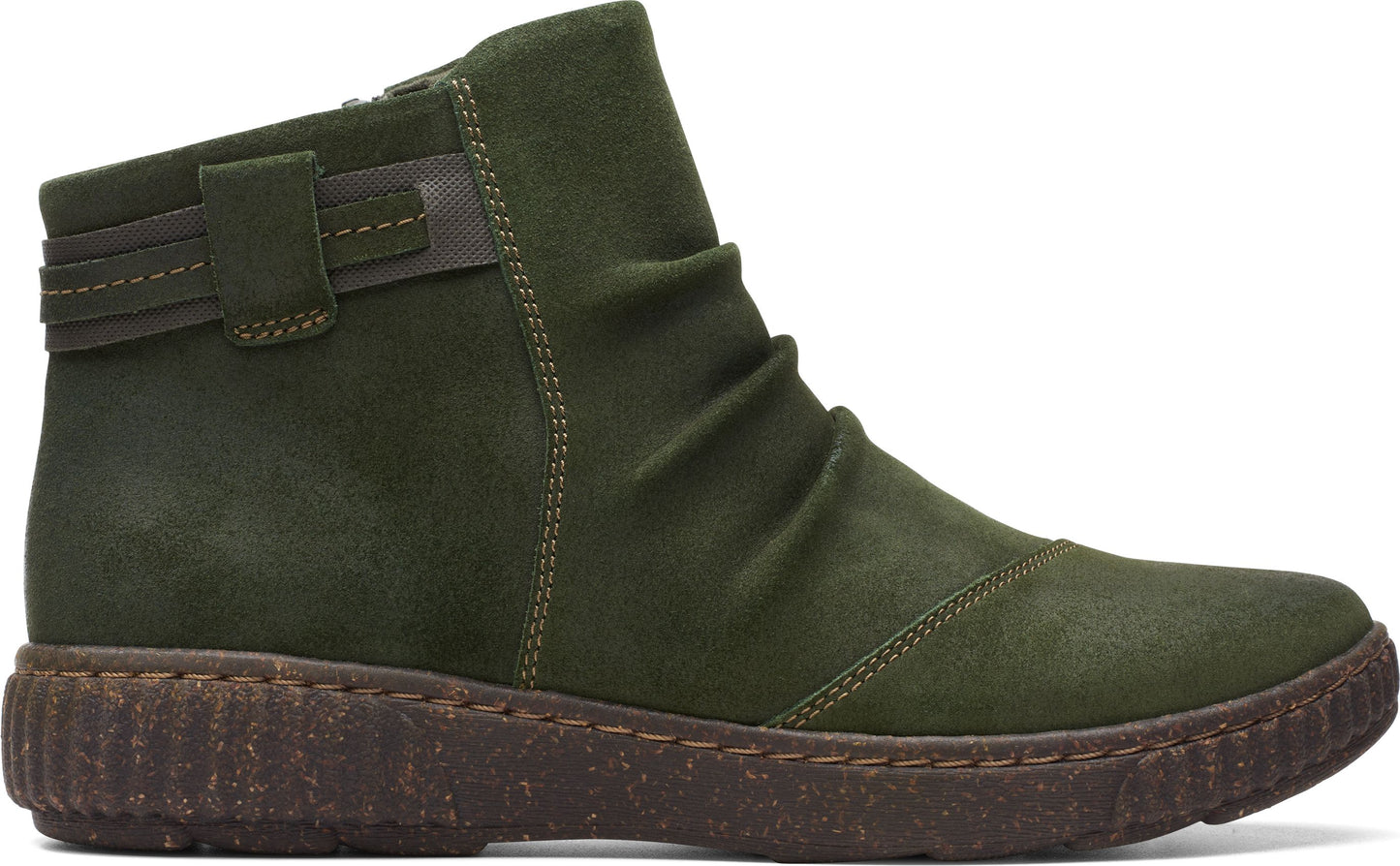 Caroline Derby Dark Green Suede – Quarks Shoes
