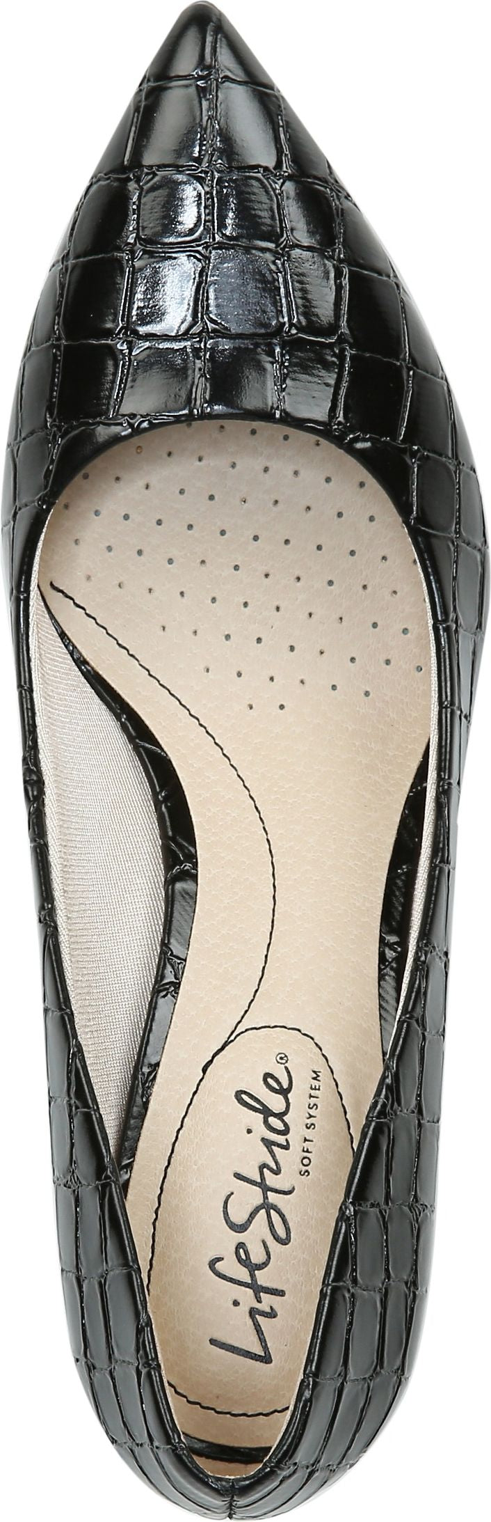 Nadine Black Croco - Wide – Quarks Shoes