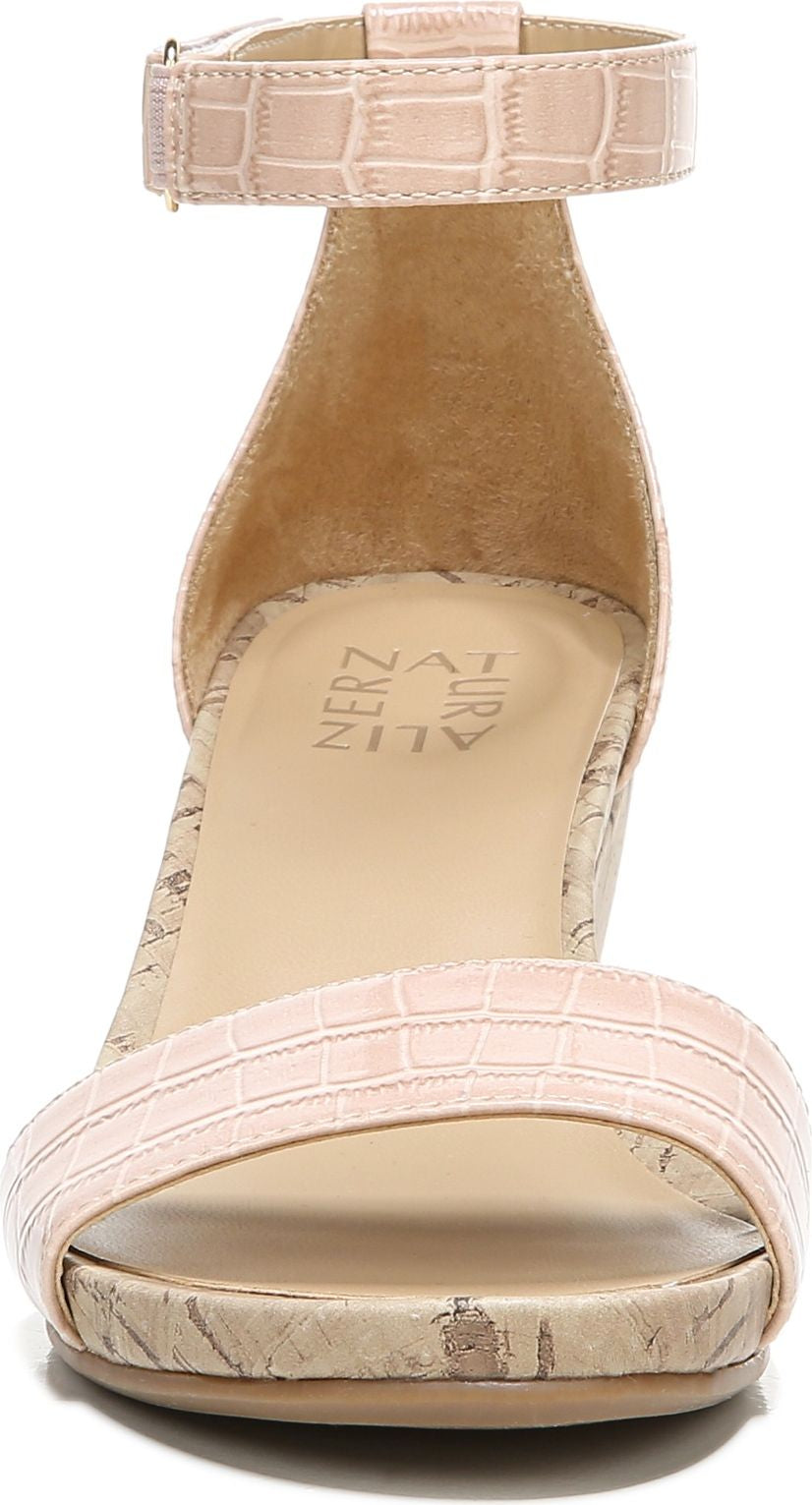 Areda Croco Almond Blush Patent - Wide – Quarks Shoes