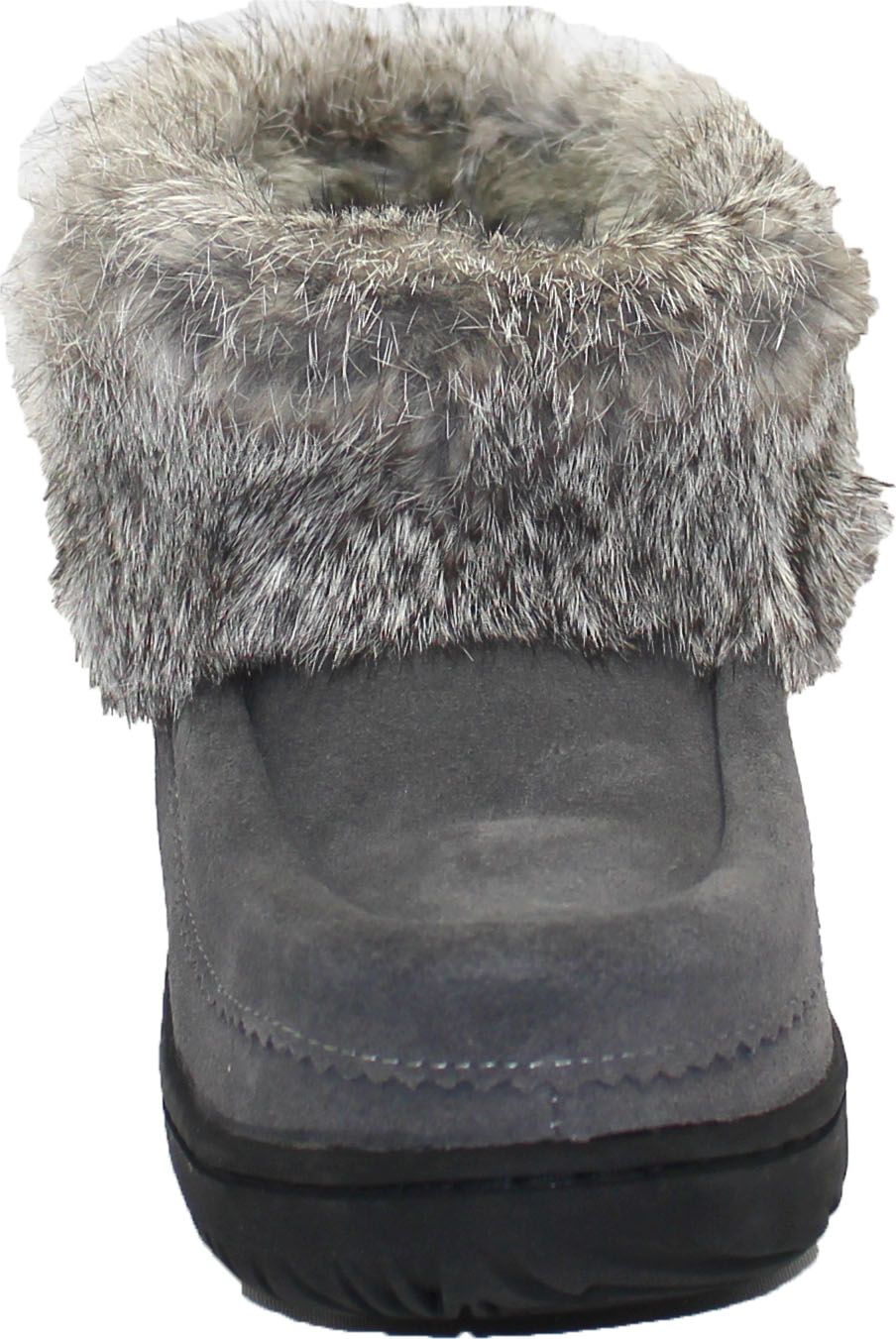 Short Charcoal Suede Mukluk | Quarks Shoes